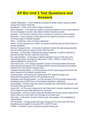 AP BIO UNIT 3 - ENZYMES AND CELLULAR RESPIRATION TEST QUESTIONS WITH ...
