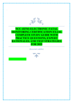 NCC EFM (FETAL ASSESSMENT METHODS) COMPREHENSIVE EXAM GUIDE Q & A 2024. - DocMerit