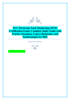 NCC Electronic Fatal Monitoring (EFM) Certification Exam: Complete ...