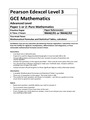 Edexcel A Level Mathematics Paper 2 2022 Pure Maths BEST EXAM SOLUTION QP - DocMerit