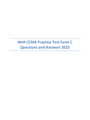NHA CCMA Practice Test Form C Questions and Answers 2023 - DocMerit