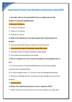 SMART SERVE PRACTICE TEST Questions with 100% Correct Answers 2024/2025 ...