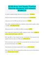 GCSS-Army Unit Supply Practical Exercise Questions and Answers Graded A+ - DocMerit