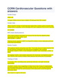 CCRN Cardiovascular Questions with answers - DocMerit