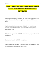 TEAS 7 ENGLISH AND LANGUAGE USAGE EXAM - DocMerit