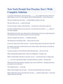 New York Permit Test Practice Test 1 With Complete Solution - DocMerit