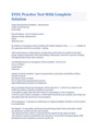 EVOC Practice Test With Complete Solution - DocMerit