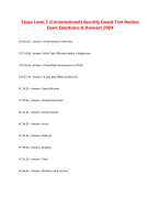 Texas Level 3 (Commissioned) Security Guard Test Review Exam Questions ...