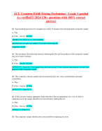 ACI- Concrete Field-Testing Technician- Grade 1 graded A+ verified ...