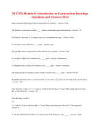 NCCER Module 6: Introduction to Construction Drawings Questions and ...