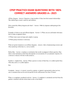 CPXP PRACTICE EXAM QUESTIONS WITH 100% CORRECT ANSWERS GRADED A+ 2025 ...