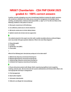 NR667 Chamberlain - CEA FNP EXAM 2025 graded A+ 100% correct answers ...