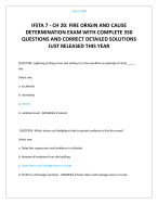 IFSTA 7 - Chapter 9 - Forcible Entry Questions with complete solution ...