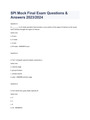 SPI Mock Final Exam Questions & Answers 2023/2024 - DocMerit