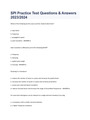 SPI Practice Test Questions & Answers 2023/2024 - DocMerit
