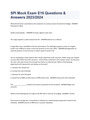 SPI Mock Exam C16 Questions & Answers 2023/2024 - DocMerit
