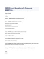 Integrated Management of Childhood Illnesses IMCI Exam Questions ...