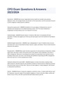 CPO Exam Questions & Answers 2023/2024 - DocMerit