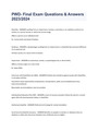 PWD - Exam Part 1 Questions & Answers 2023/2024 - DocMerit
