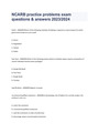NCARB practice problems exam questions & answers 2023/2024 - DocMerit