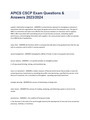 APICS CSCP Exam Questions & Answers 2023/2024 - DocMerit