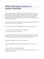 APICS CSCP Exam Questions and Answers 2023/2024 - DocMerit