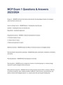 MCP Exam 1 Questions & Answers 2023/2024 - DocMerit