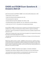 OASIS and PDGM Exam Questions & Answers 2023-24 - DocMerit