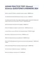 ASVAB PRACTICE TEST (General Science) QUESTIONS and ANSWERS 2024 - DocMerit