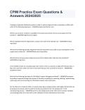 CPIM Practice Exam Questions & Answers 2024/2025 - DocMerit