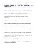 HAM T7 EXAM QUESTIONS & ANSWERS 2024/2025 - DocMerit