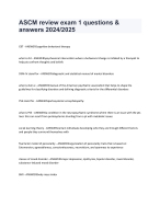 ASCM Review Test Questions & Answers 2024/2025 - DocMerit