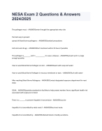 NESA Exam 2 Questions & Answers 2024/2025 - DocMerit