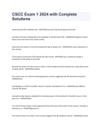 CSCC Exam 1 2024 with Complete Solutions - DocMerit