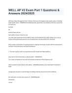 WELL AP V2 Exam Part 1 Questions & Answers 2024/2025 - DocMerit