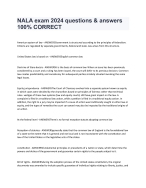 NALA exam 2024 questions & answers 100% CORRECT - DocMerit