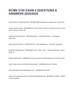 bcmb 3100 exam 4 questions with complete solutions 2025/2026 - DocMerit