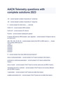 AACN Telemetry questions with complete solutions 2023 - DocMerit