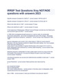 IRRSP Test Questions Xray NDT/NDE questions with answers 2023 - DocMerit