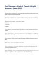 CAP Quizzer - Civil Air Patrol - Wright Brothers Exam 2023 - DocMerit