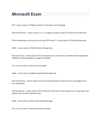 Microsoft Exam questions with complete solutions - DocMerit