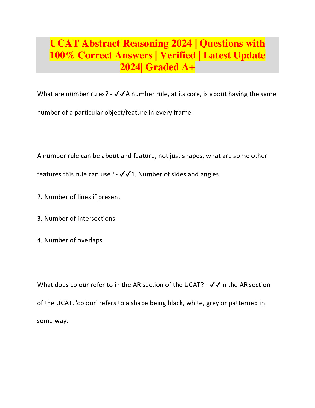 UCAT Abstract Reasoning 2024 | Questions with 100% Correct Answers ...