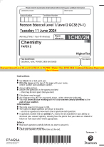 Pearson Edexcel Level 1/Level 2 GCSE (9–1) Chemistry PAPER 2 Higher ...