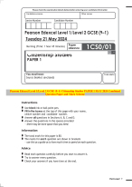 BUNDLE::: Pearson Edexcel Level 1/Level 2 GCSE (9–1) Citizenship Studies 2024 Question Paper and ...