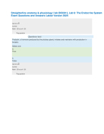 Straighterline anatomy & physiology I lab BIO201L Lab 9: The Endocrine ...