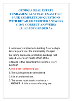 GEORGIA REAL ESTATE EXAM QUESTIONS WITH GUARANTEED CORRECT ANSWERS ...