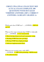 CREST CPSA FINAL EXAM TEST 2025 ACTUAL EXAM COMPLETE 300 QUESTIONS WITH ...