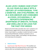 ELIAS LEON I HUMAN CASE STUDY IS A 62-YEAR-OLD MALE WITH A HISTORY OF ...
