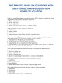 TMC PRACTICE EXAM 100 QUESTIONS WITH 100% CORRECT ANSWERS 2023-2024 COMPLETE SOLUTION - DocMerit