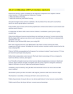 AEA Certification Exam 100 Questions with Correct Answers 2023-2024 Update Graded A+++ - DocMerit